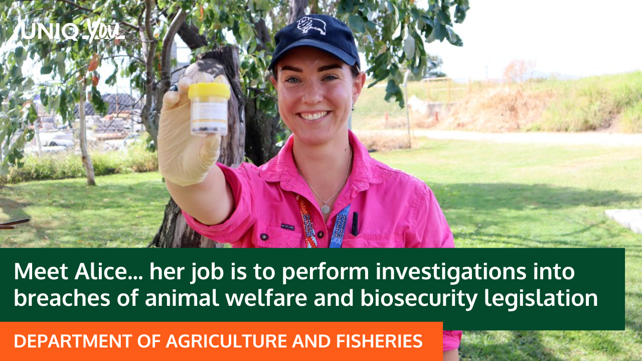 Meet Alice from the Department of Agriculture and Fisheries - UNIQ You